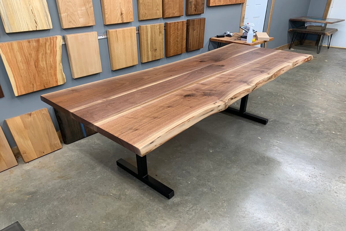 How Thick and Flat Should a Live Edge Table Be? - KC Custom Hardwoods