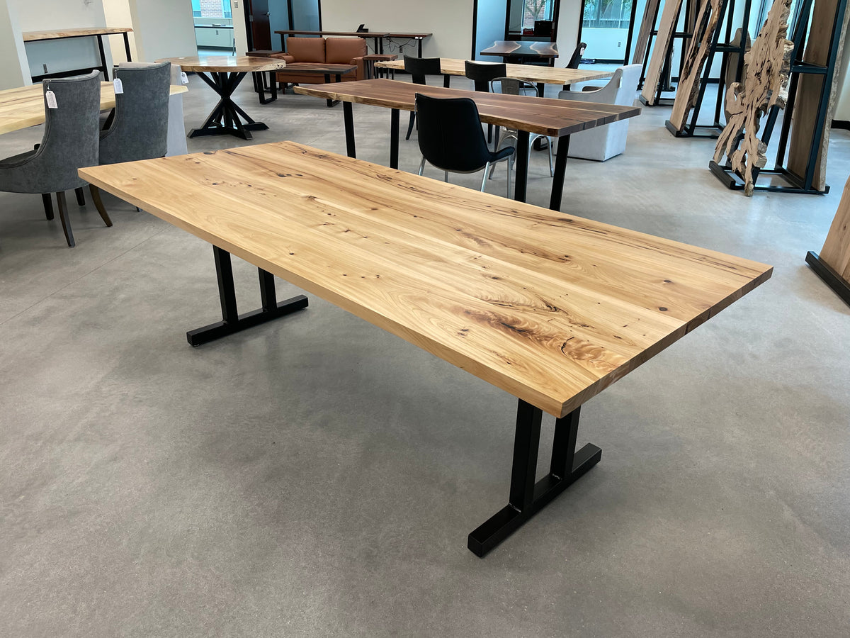 Elm Dining Table 370 - KC Custom Hardwoods