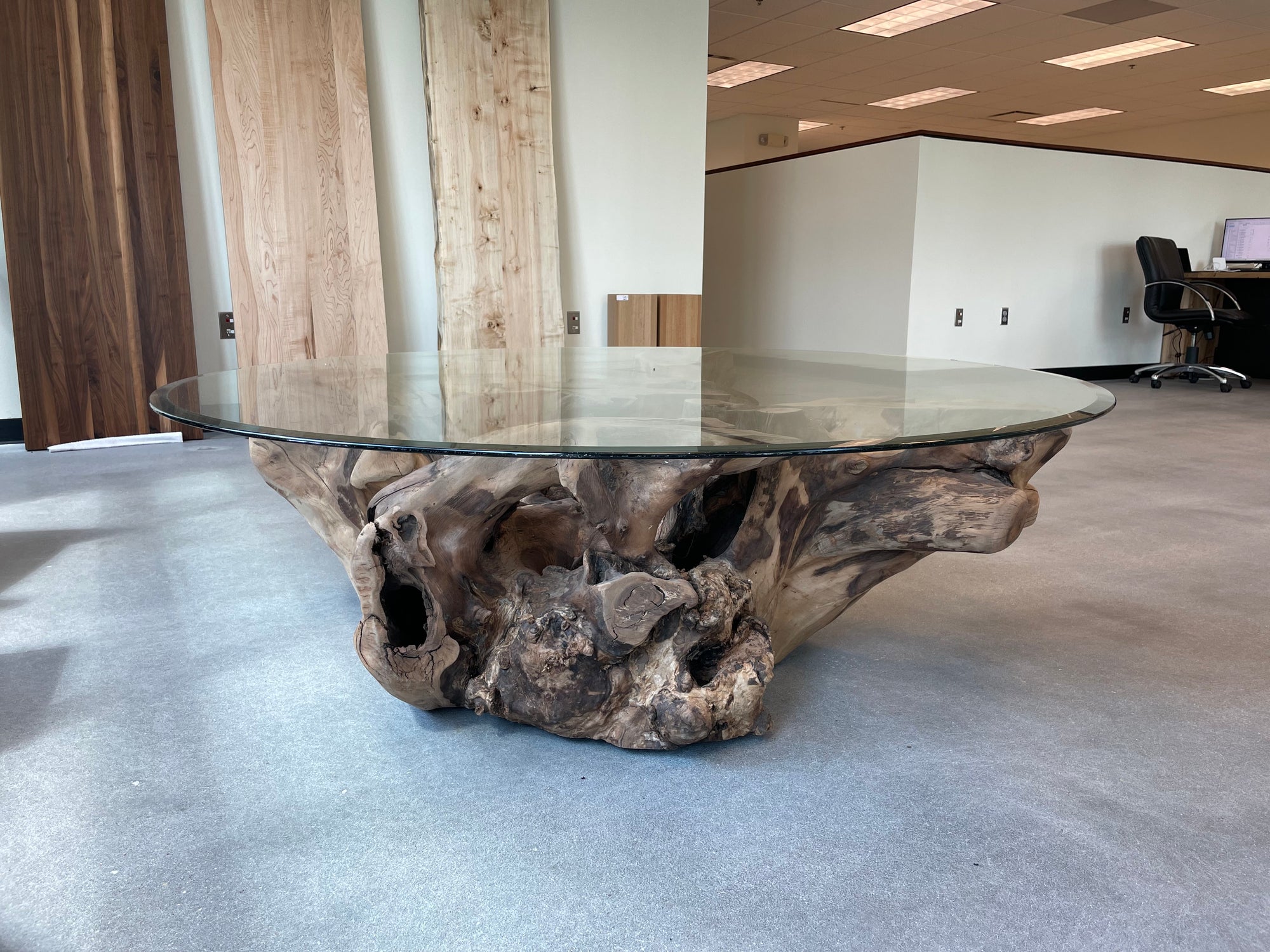 Root Ball Coffee Table 376 - KC Custom Hardwoods