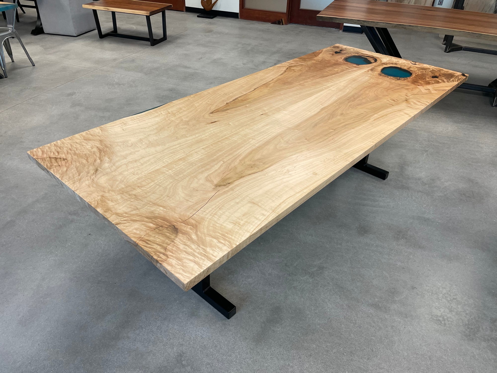 Maple Dining Table 394 - KC Custom Hardwoods