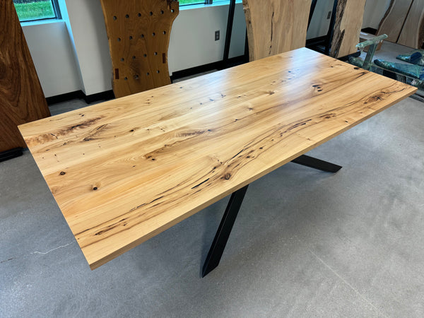 Elm Dining Table 370 - KC Custom Hardwoods