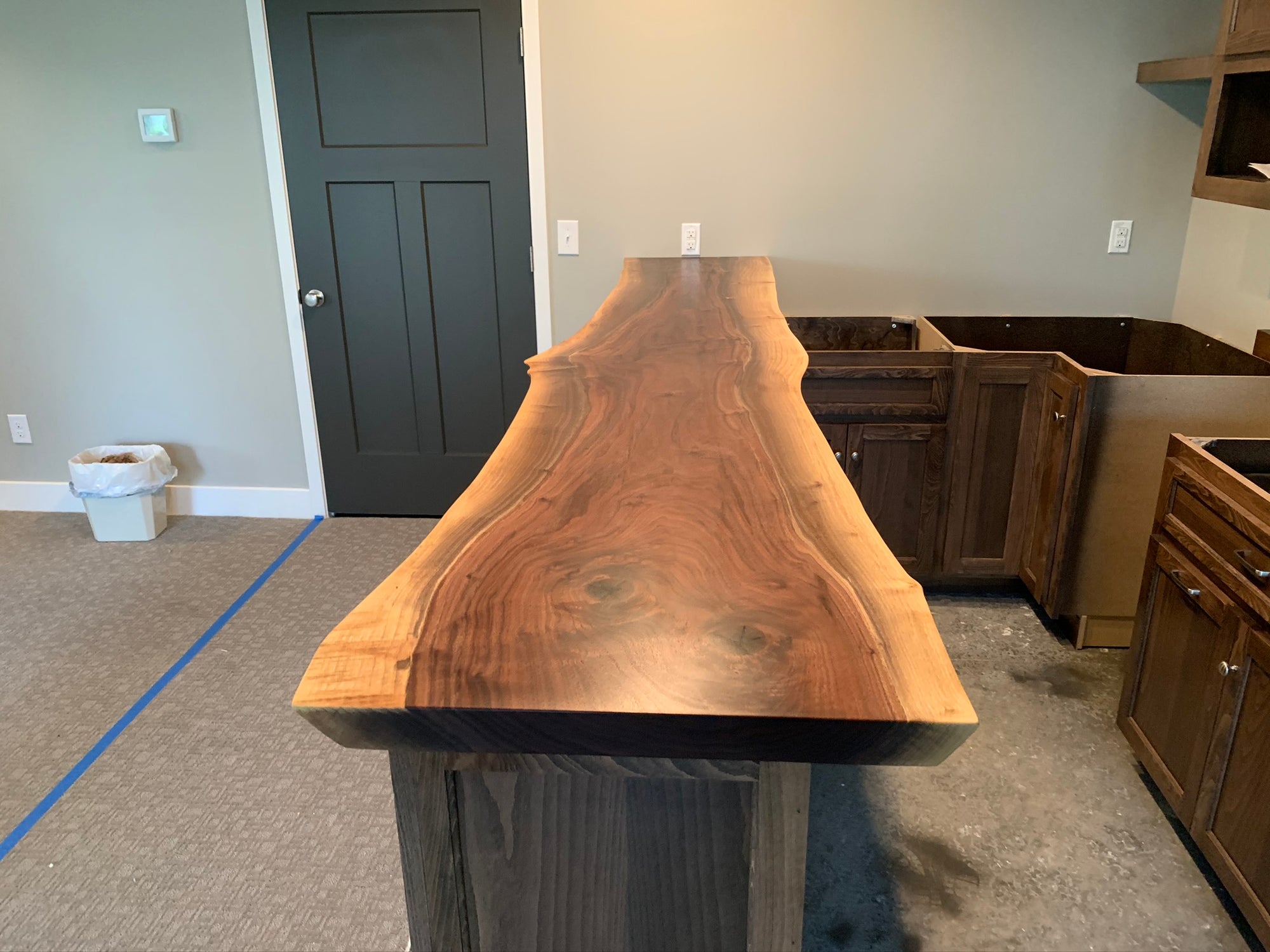Double Live Edge Bar Top - KC Custom Hardwoods