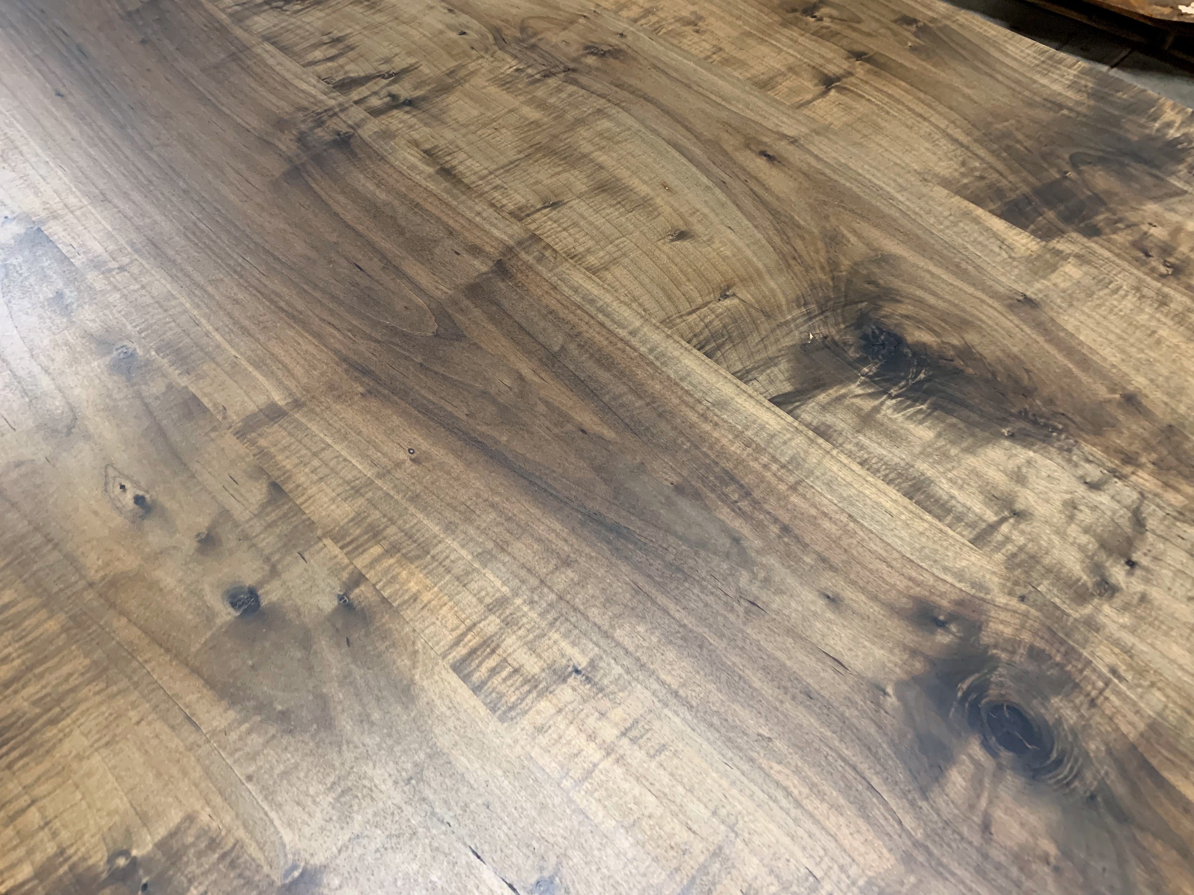 EBONIZED MAPLE DINING TABLE - KC Custom Hardwoods
