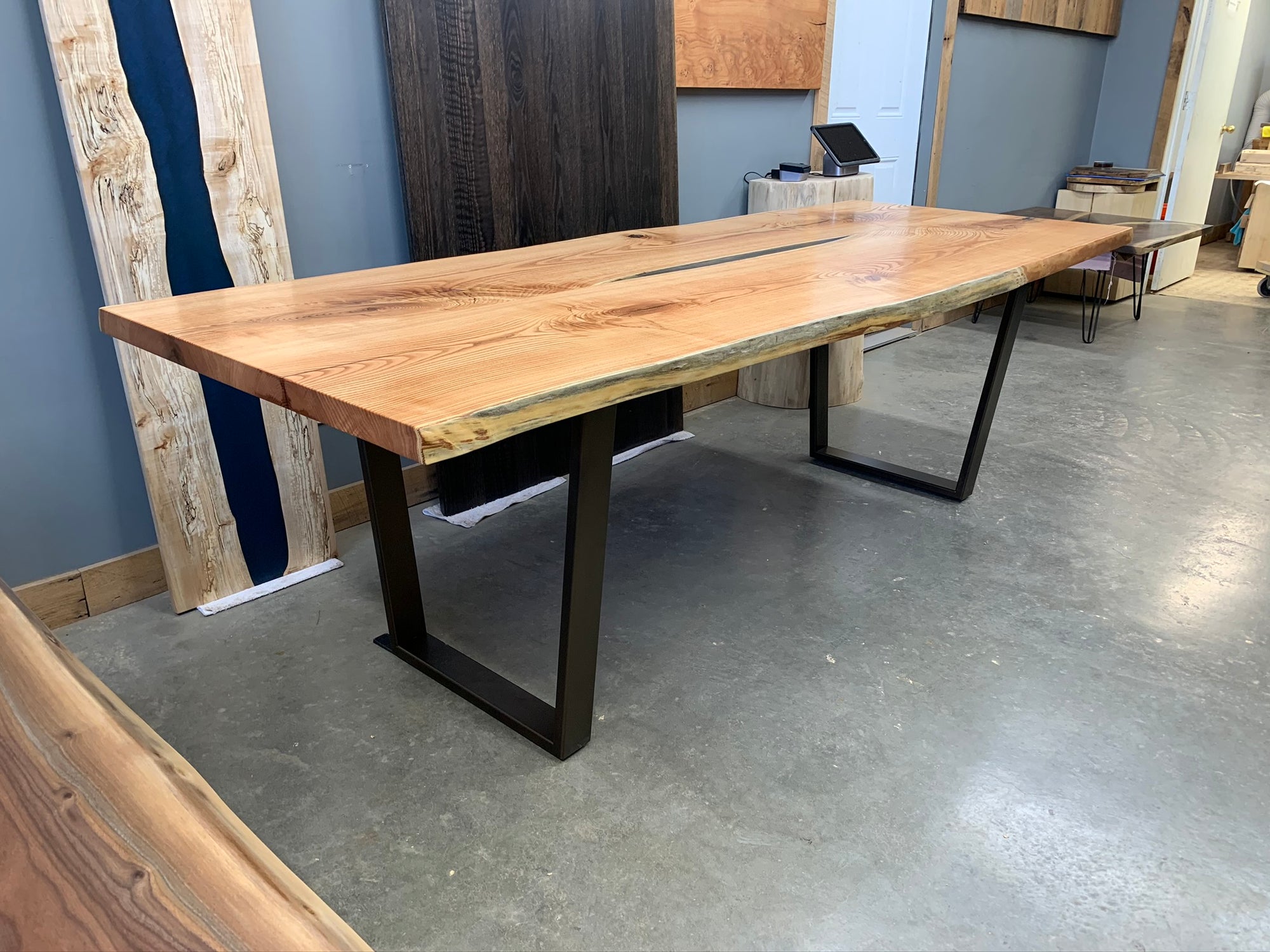 Coffee Bean Dining Table 156 - KC Custom Hardwoods