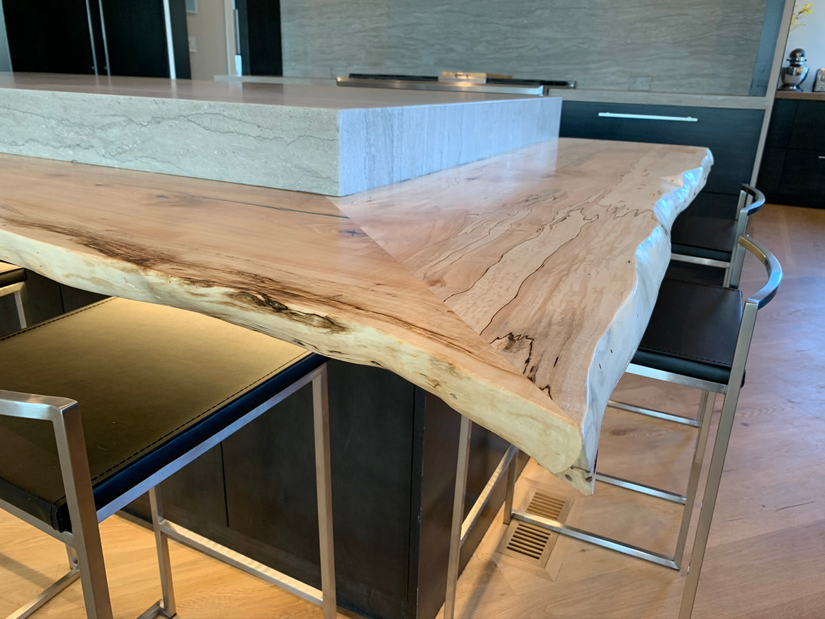 Maple Bar Top 108 - KC Custom Hardwoods