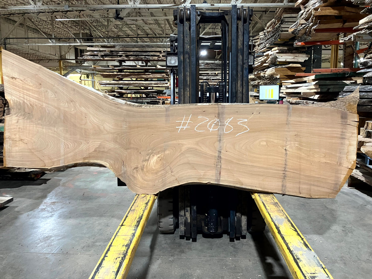 Red Elm (2083) 108” L x 26-28” W x 2.5” T - KC Custom Hardwoods