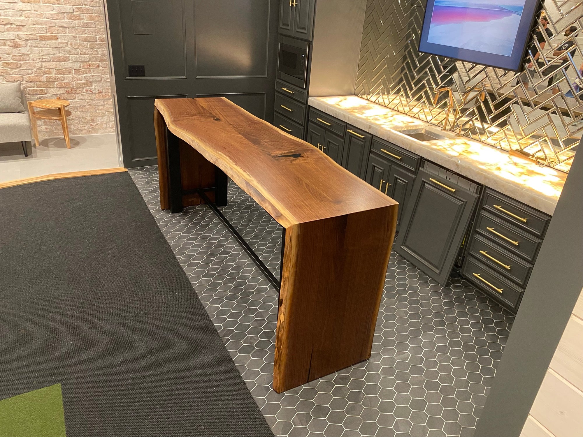 Live Edge Bar Table - KC Custom Hardwoods