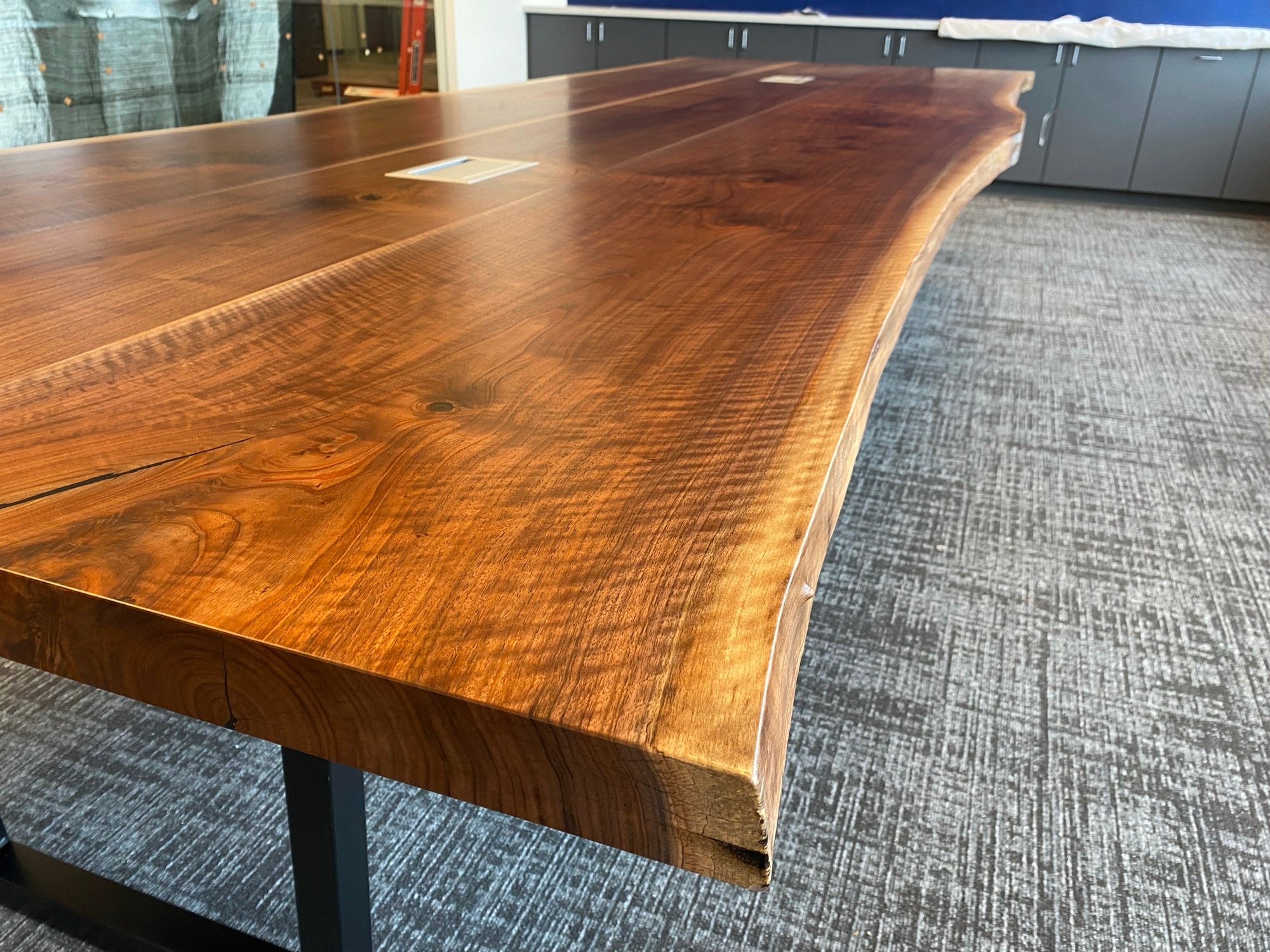 Black Walnut Conference Table 367 - KC Custom Hardwoods