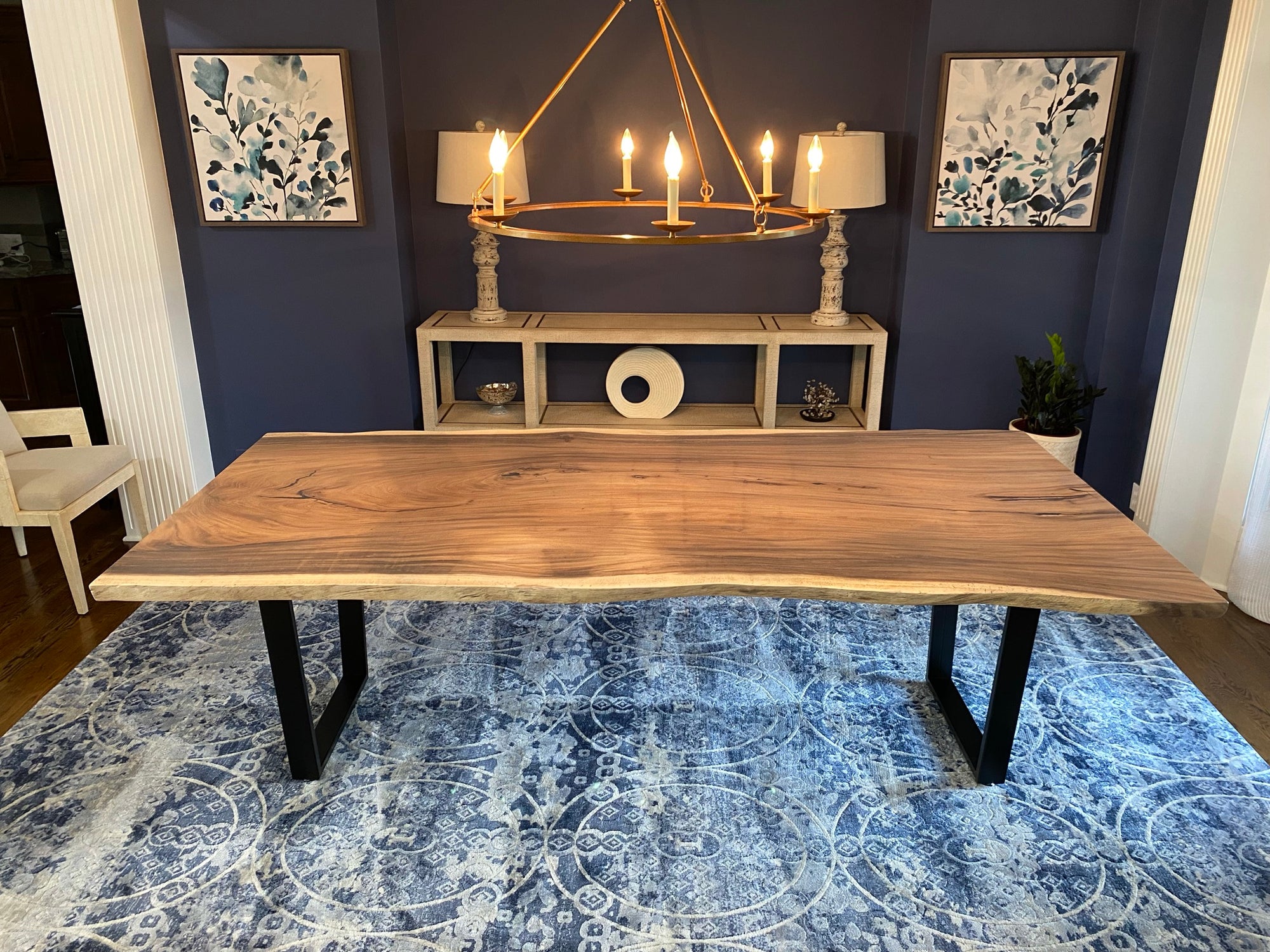 Monkey Pod Dining Table 290 - KC Custom Hardwoods